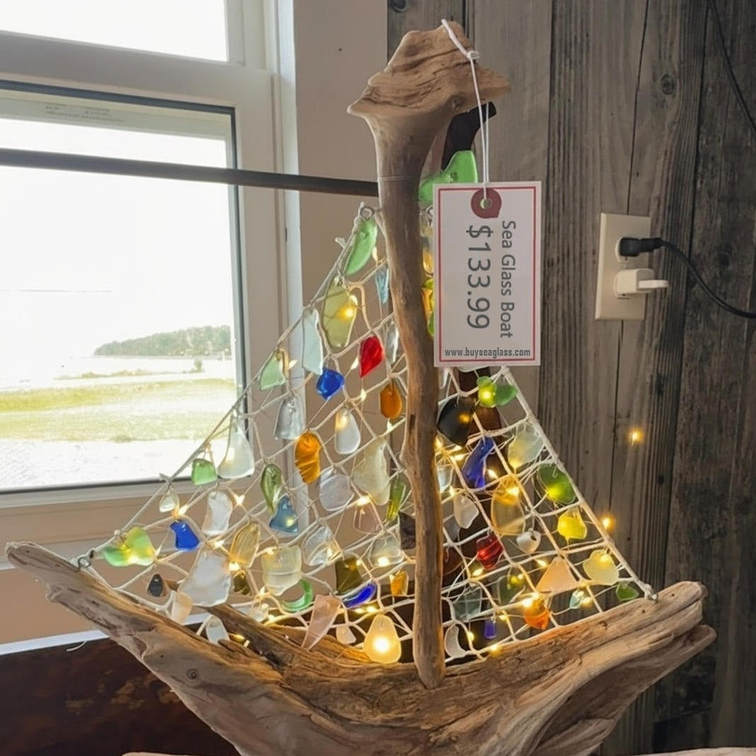 🔥Final Inventory 70% OFF🌊 Sea Glass Boat – trovehand